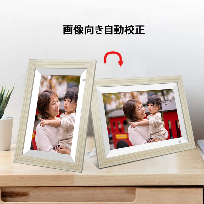 Moonka デジタルフォトフレーム 10.1インチwifi対応 1280*800 タッチパネル IPS視野角 32GBメモリ 無料アプリ写